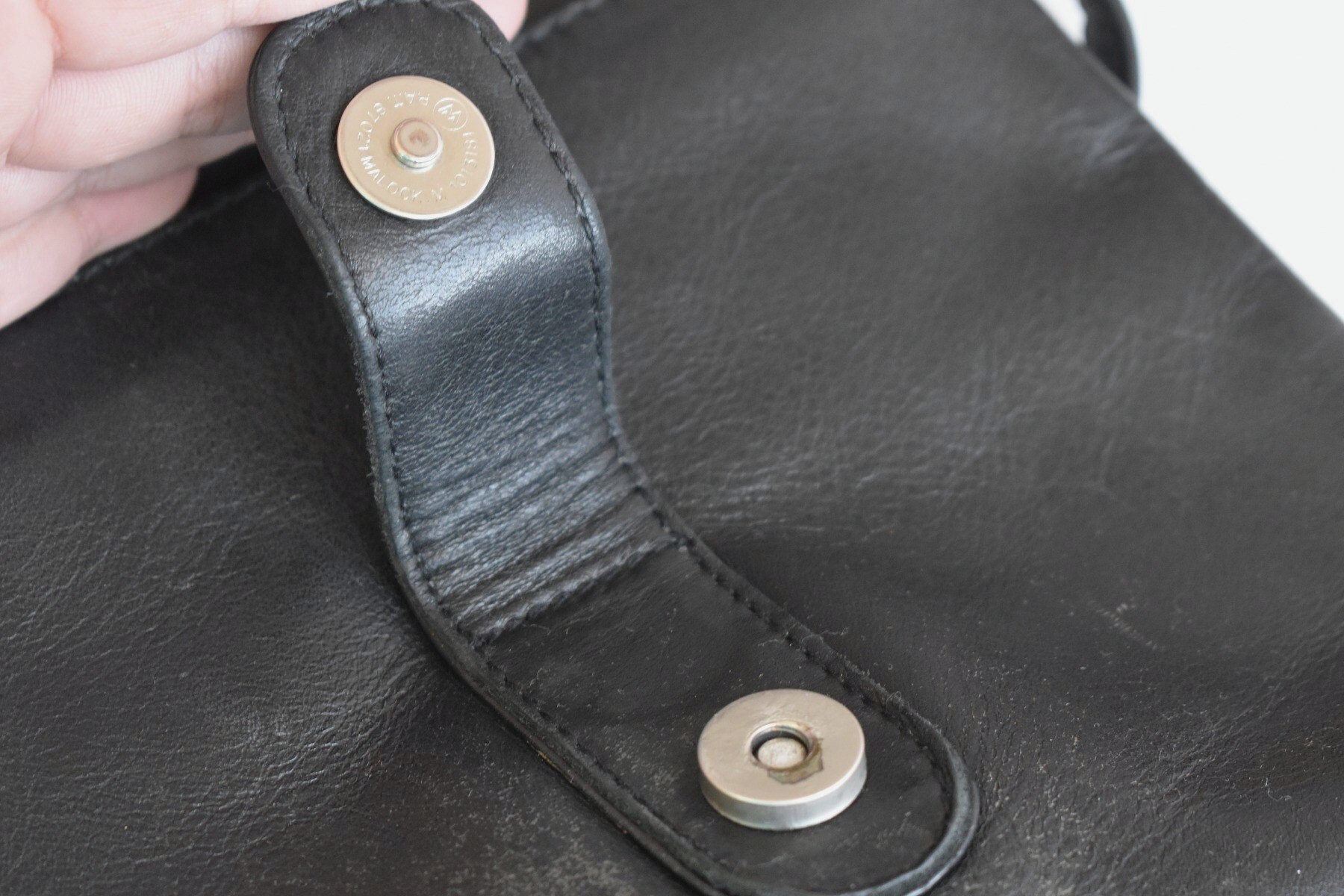Vintage BREE Black Crossbody Natural Leather Every Day Clutch Purse ...