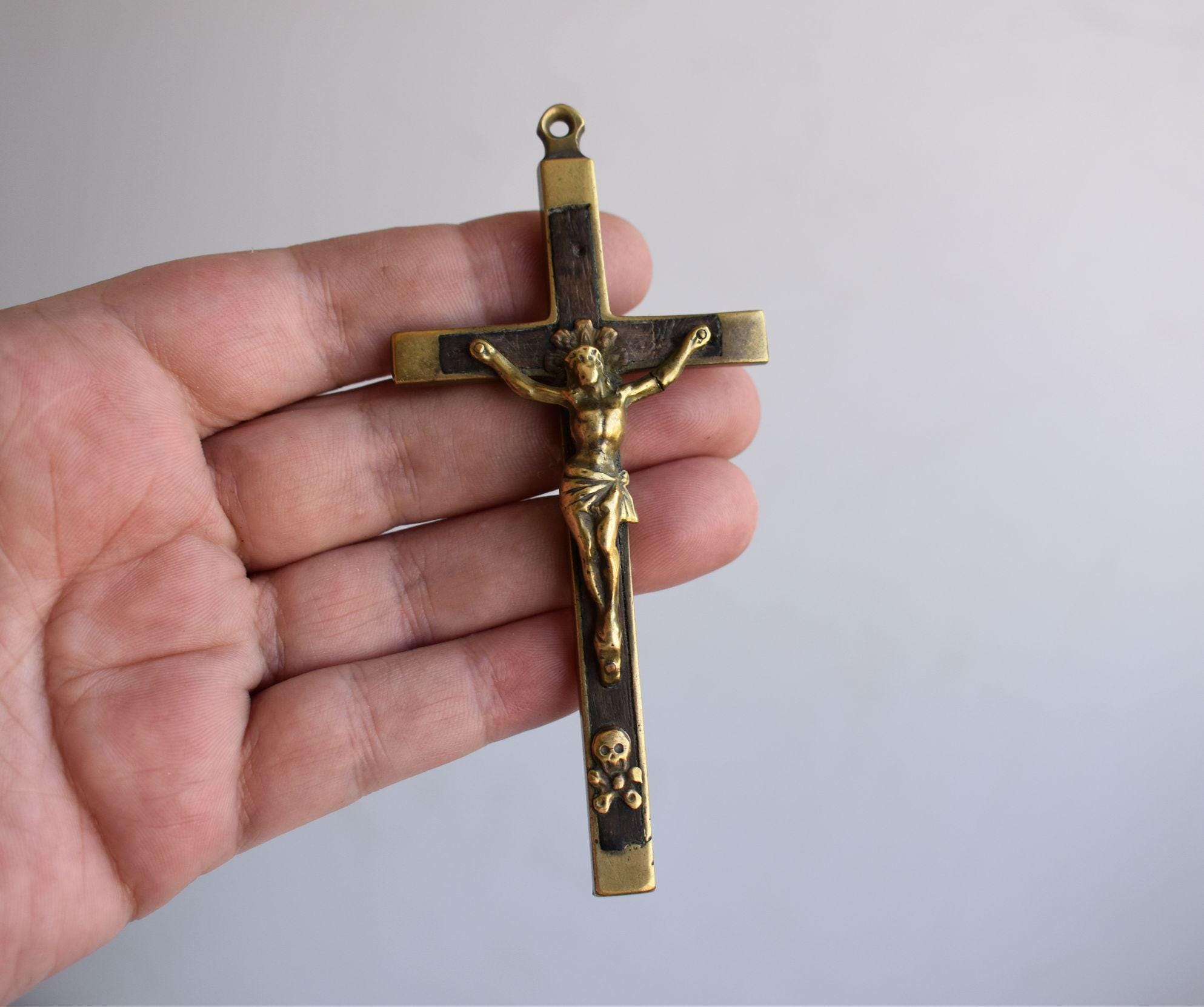 Vintage 4 French Pectoral Memento Mori Skull Catholic Christian ...