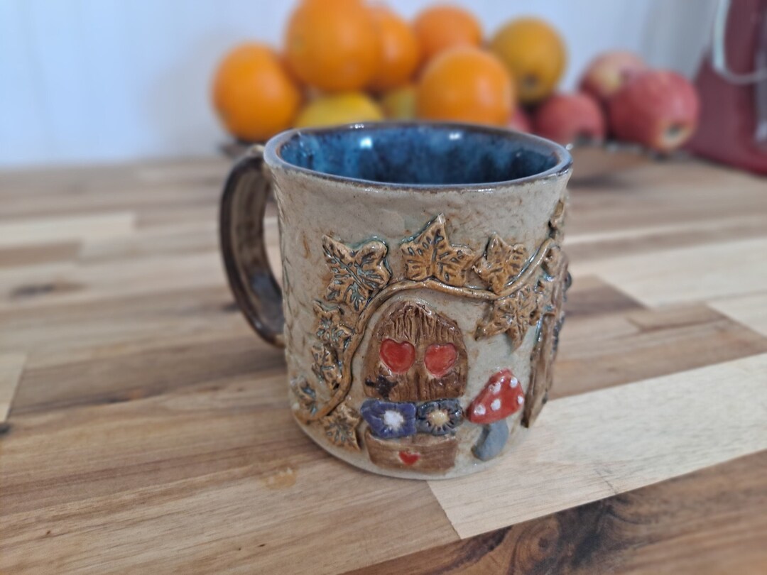 Fairy House Mug, Handmade Pottery, Handmade Mug, Handmade Gifts ...