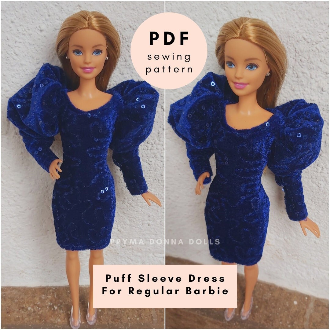 PDF Doll Clothes Pattern for Curvy Fashion Doll - Etsy