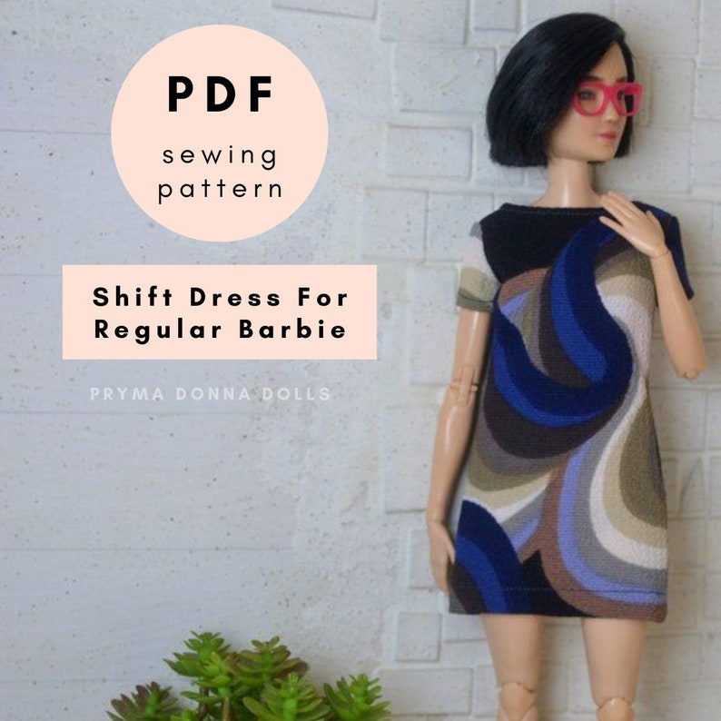 PDF Doll Clothes Pattern for REGULAR Fashion Doll - Etsy