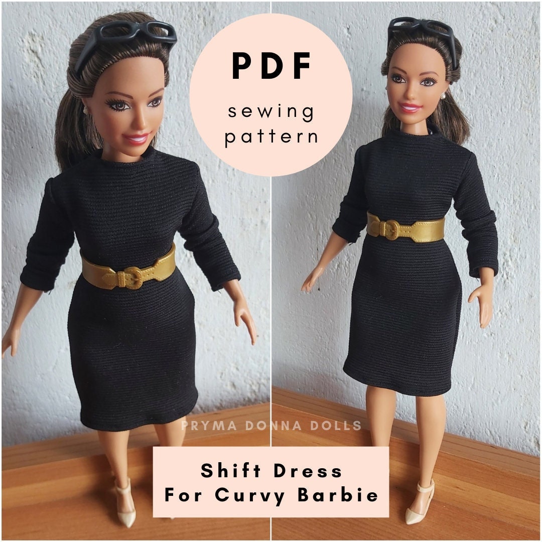 PDF Doll Clothes Pattern for Curvy Fashion Doll - Etsy