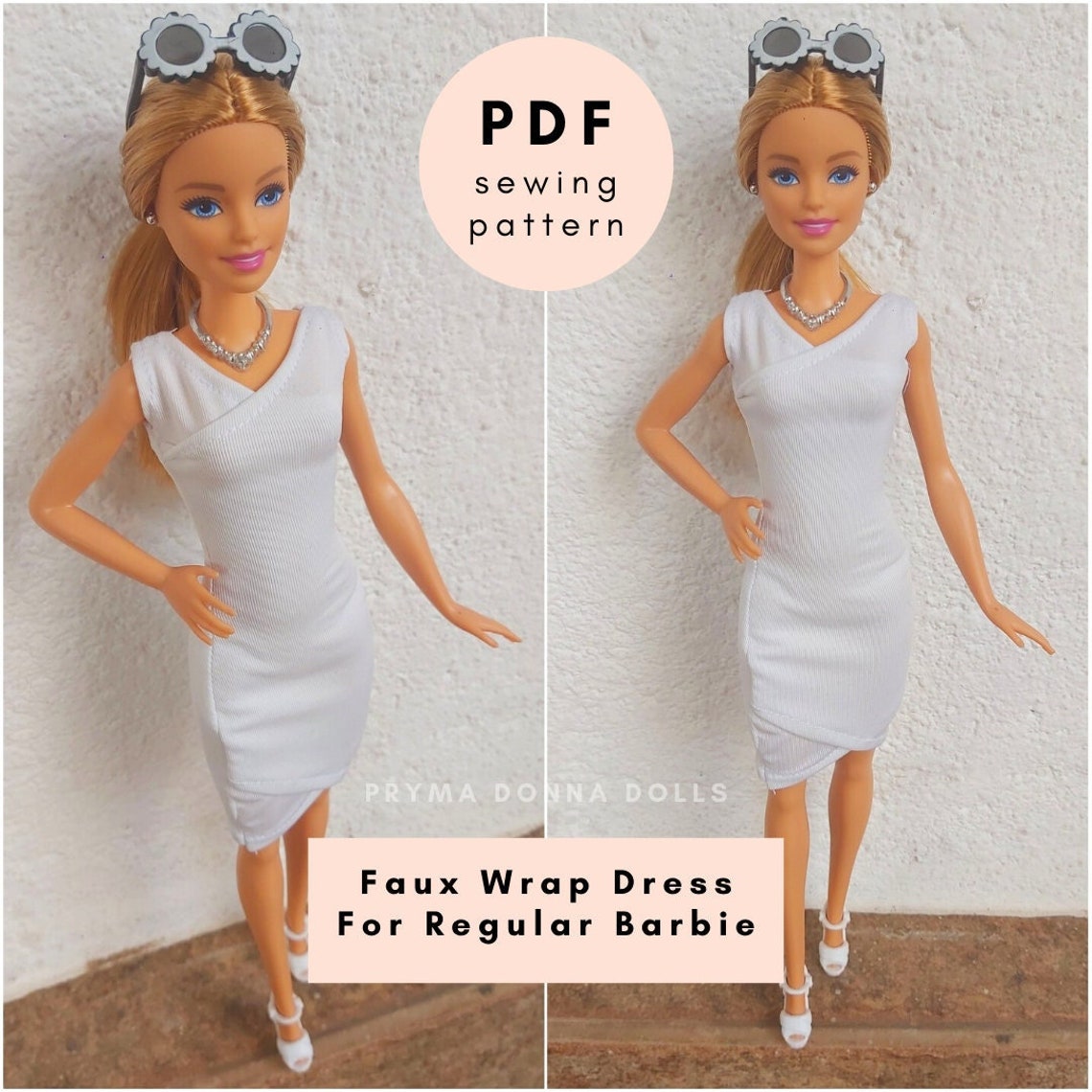 PDF Doll Clothes Pattern for Curvy Fashion Doll - Etsy