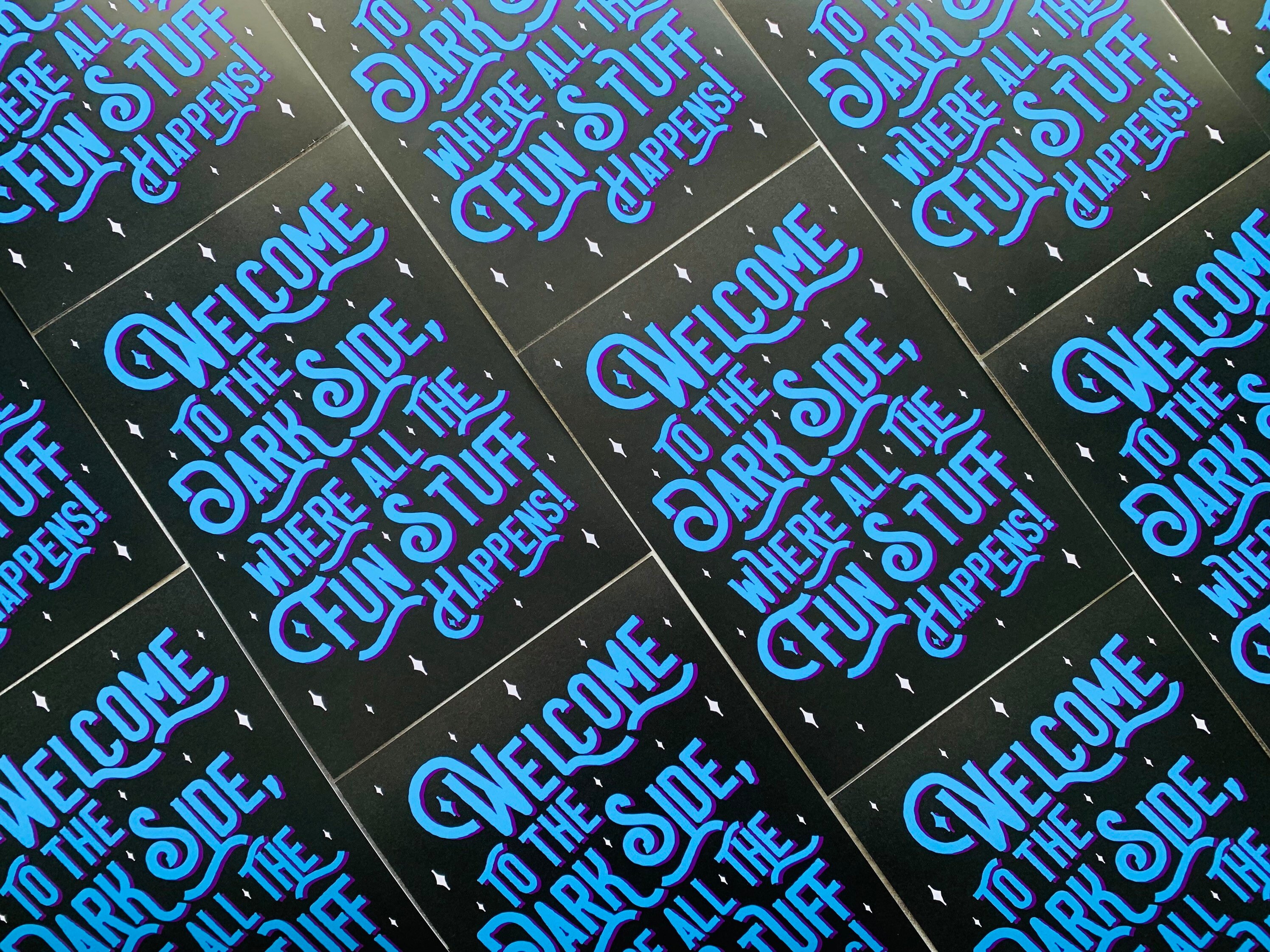 A4 Welcome to the Dark Side Rude Poster // Funny Welcome - Etsy