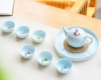 Koi Fish Tea Set - Etsy
