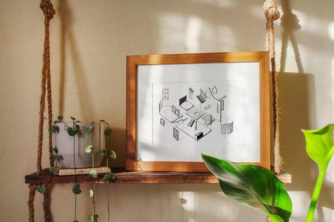Axonometric Building Components - Architectural Illustration ...