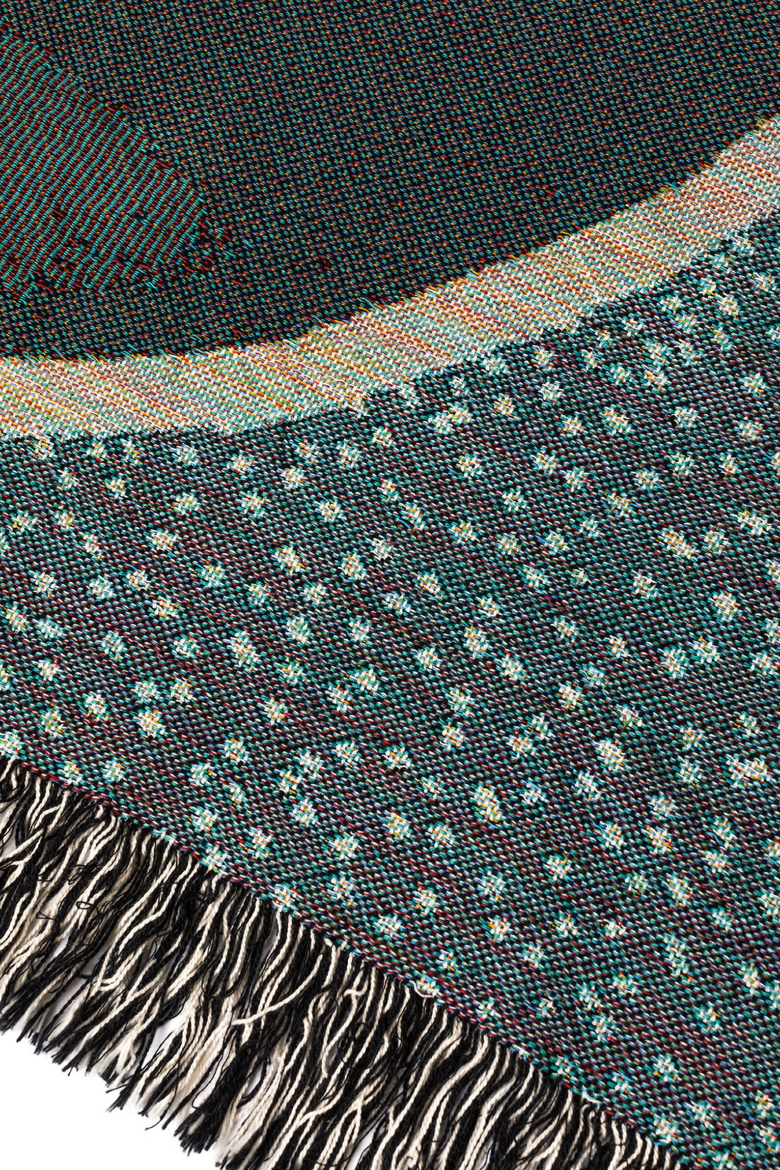 Large Woven Throw Blanket Mid Century Modern Tapestry - Etsy