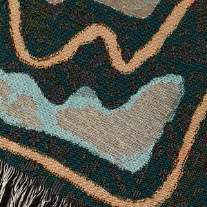 Large Woven Blanket Modern Art Wall Hanging Abstract - Etsy