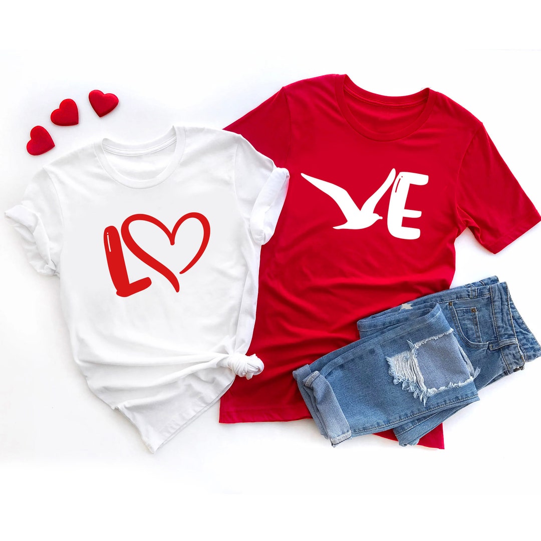 Valentine's Couple Shirt, Love Shirt, Couples Outfits, Love Couple ...