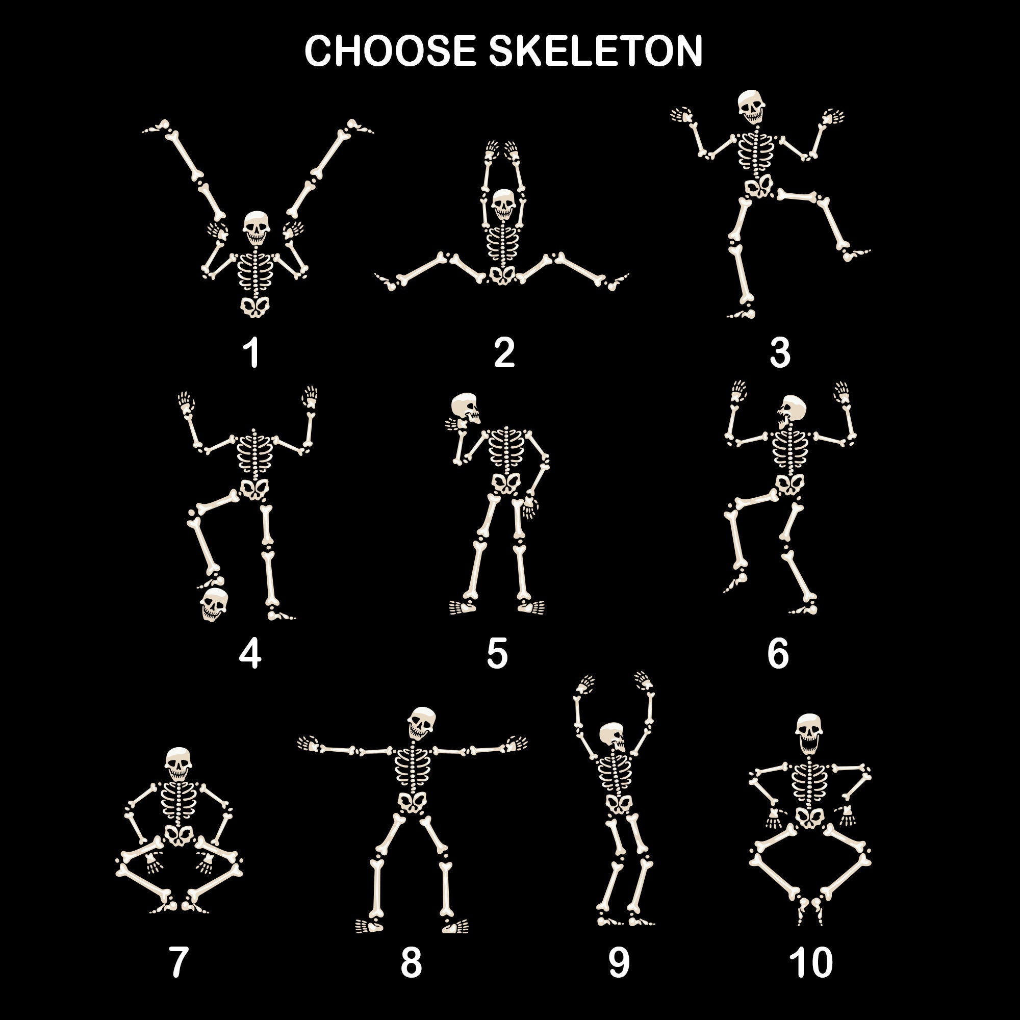 Dancing Skeleton Matching Halloween Party Shirts, Funny Halloween ...