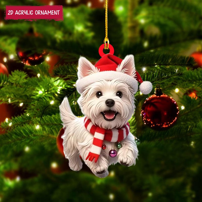 Westie Xmas Decorations - Etsy