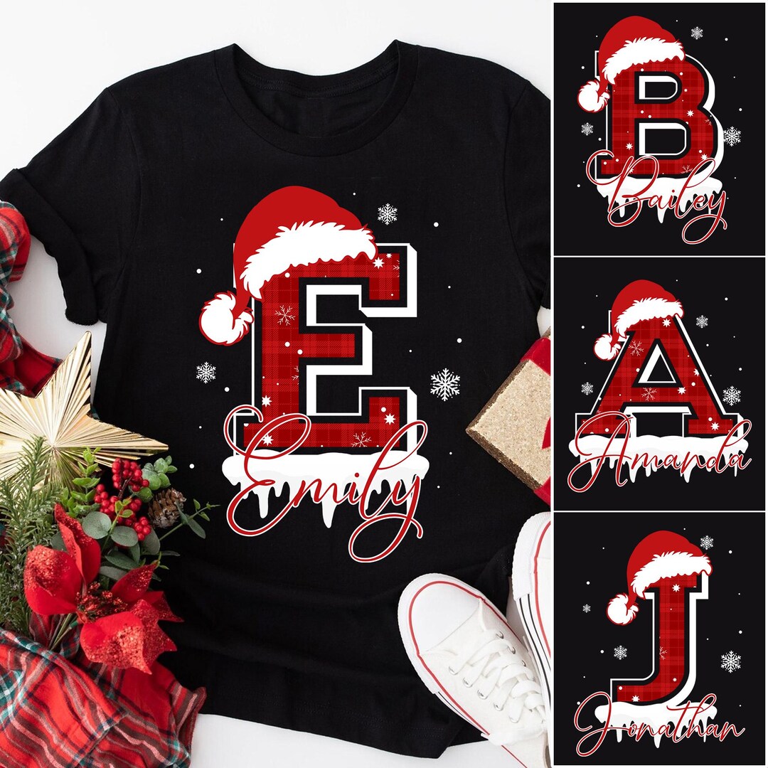 Christmas Name Shirt Custom, Personalized Christmas Shirt, Christmas ...