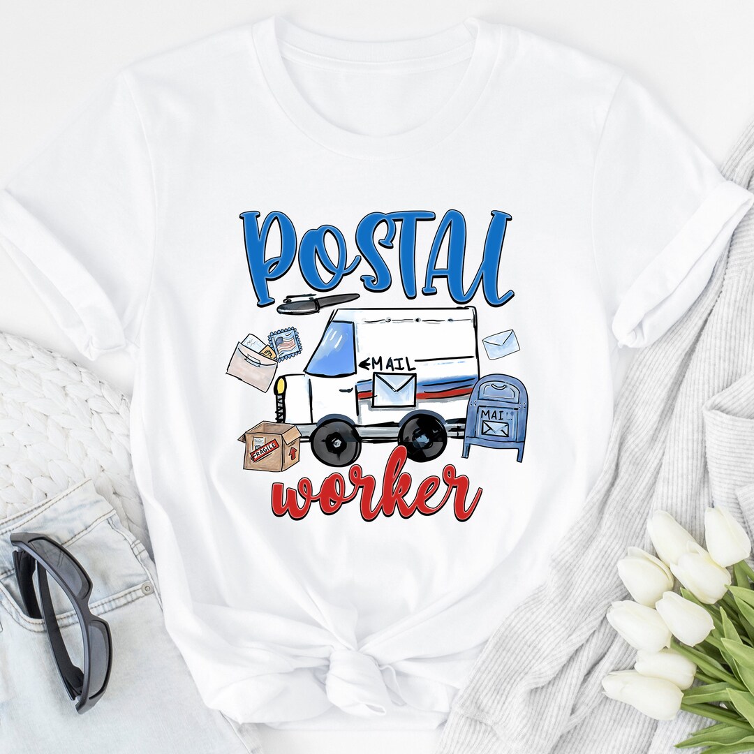 Postal Worker Delivery Service T-shirt, Post Office Shirt, Postal ...