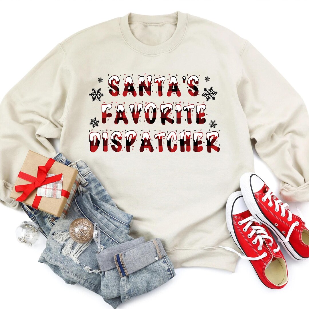 Santa's Favorite Dispatcher Christmas Shirt, Christmas Dispatcher T ...