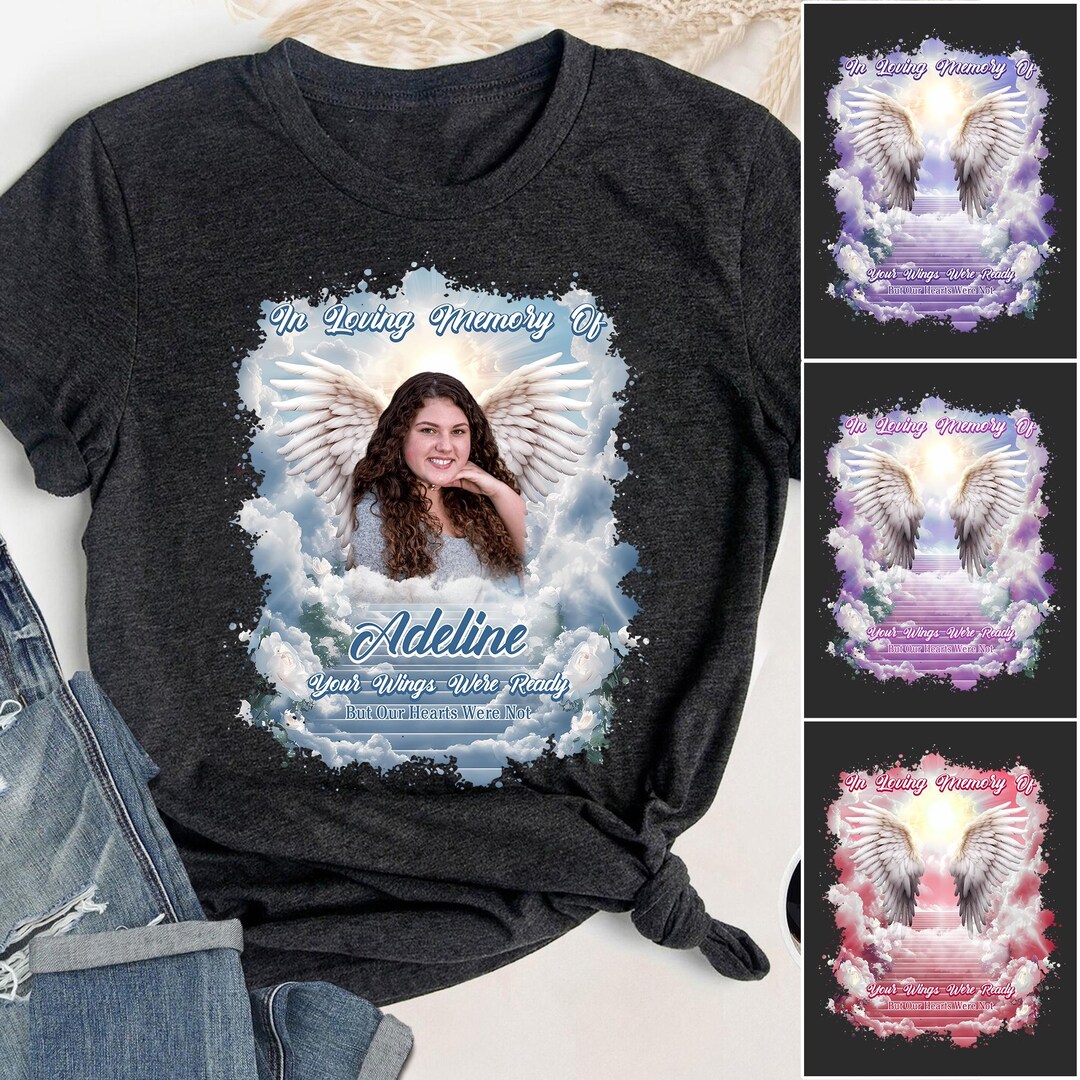 Personalized in Loving Memory Tshirt, RIP Tee, Forever in Our Hearts ...