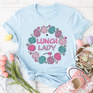Lunch Lady Easter Day Shirts, Lunch Lady Bunny Shirts, Lunch Lady Shirts, Lunch Lady Gift, Cute ...