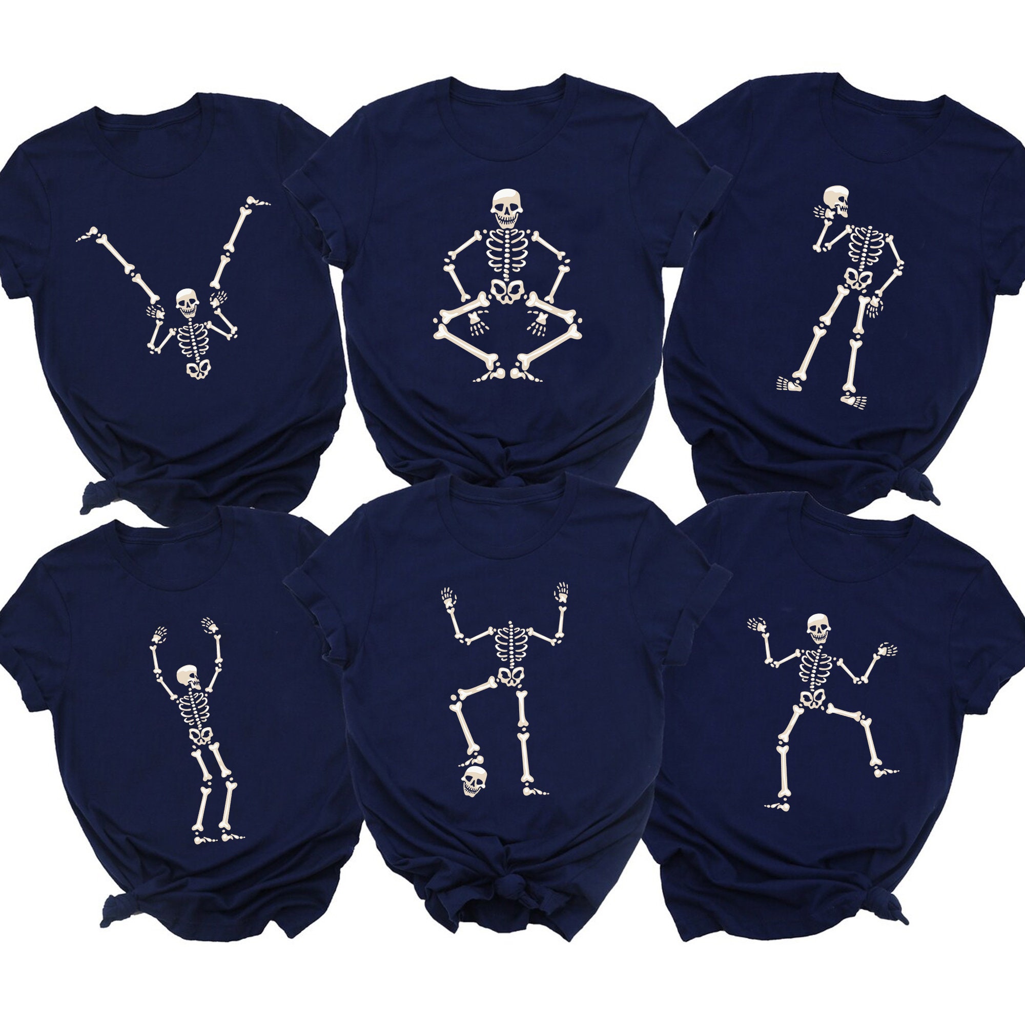 Dancing Skeleton Matching Halloween Party Shirts, Funny Halloween ...