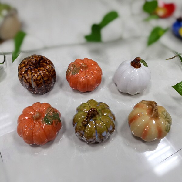 Mini Ceramic Pumpkins - Etsy