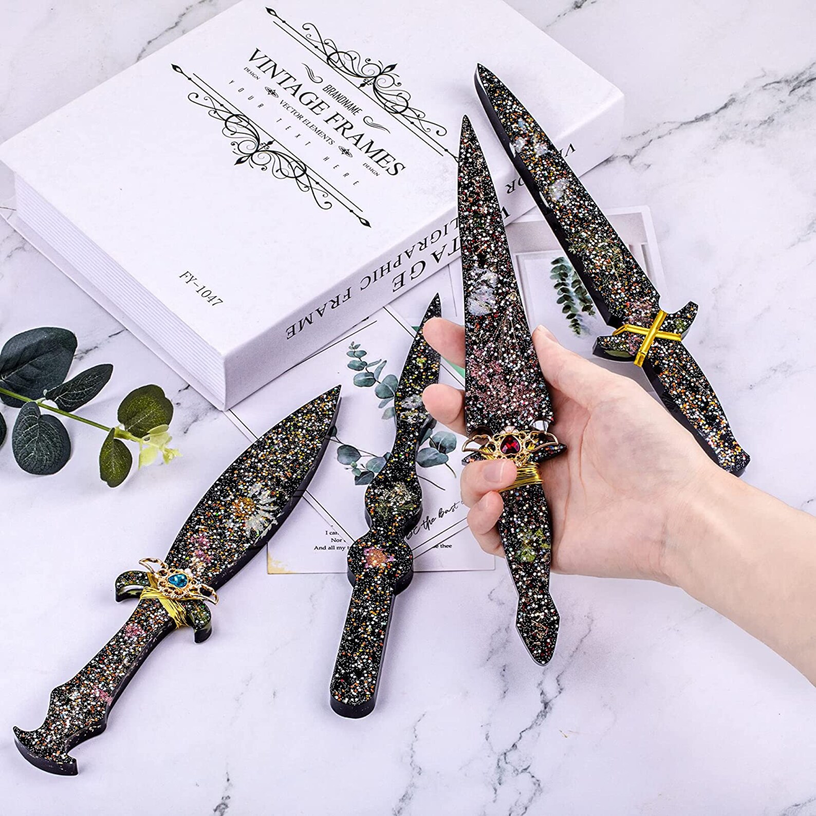 Dagger Resin Art Molds DIY Sword Silicone Molds With 4 | Etsy