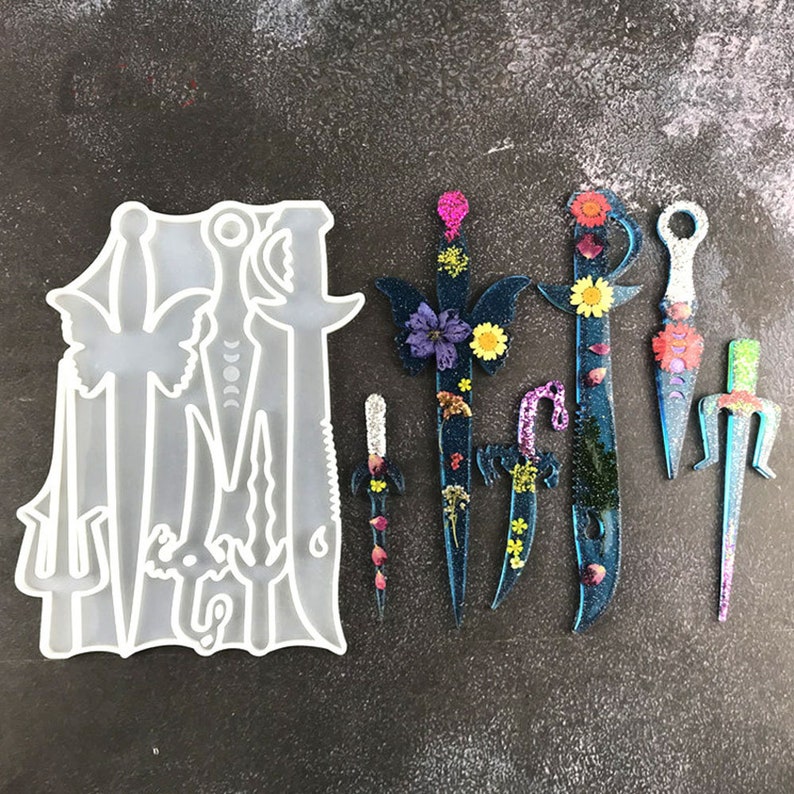 Dagger Resin Moldsfunstorm Sword Epoxy Molds for Resin - Etsy