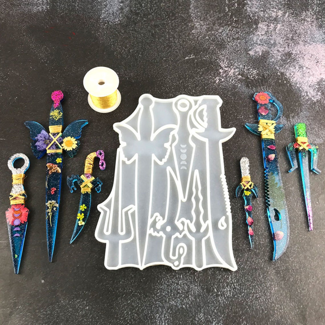 Dagger Resin Moldsfunstorm Sword Epoxy Molds for Resin - Etsy