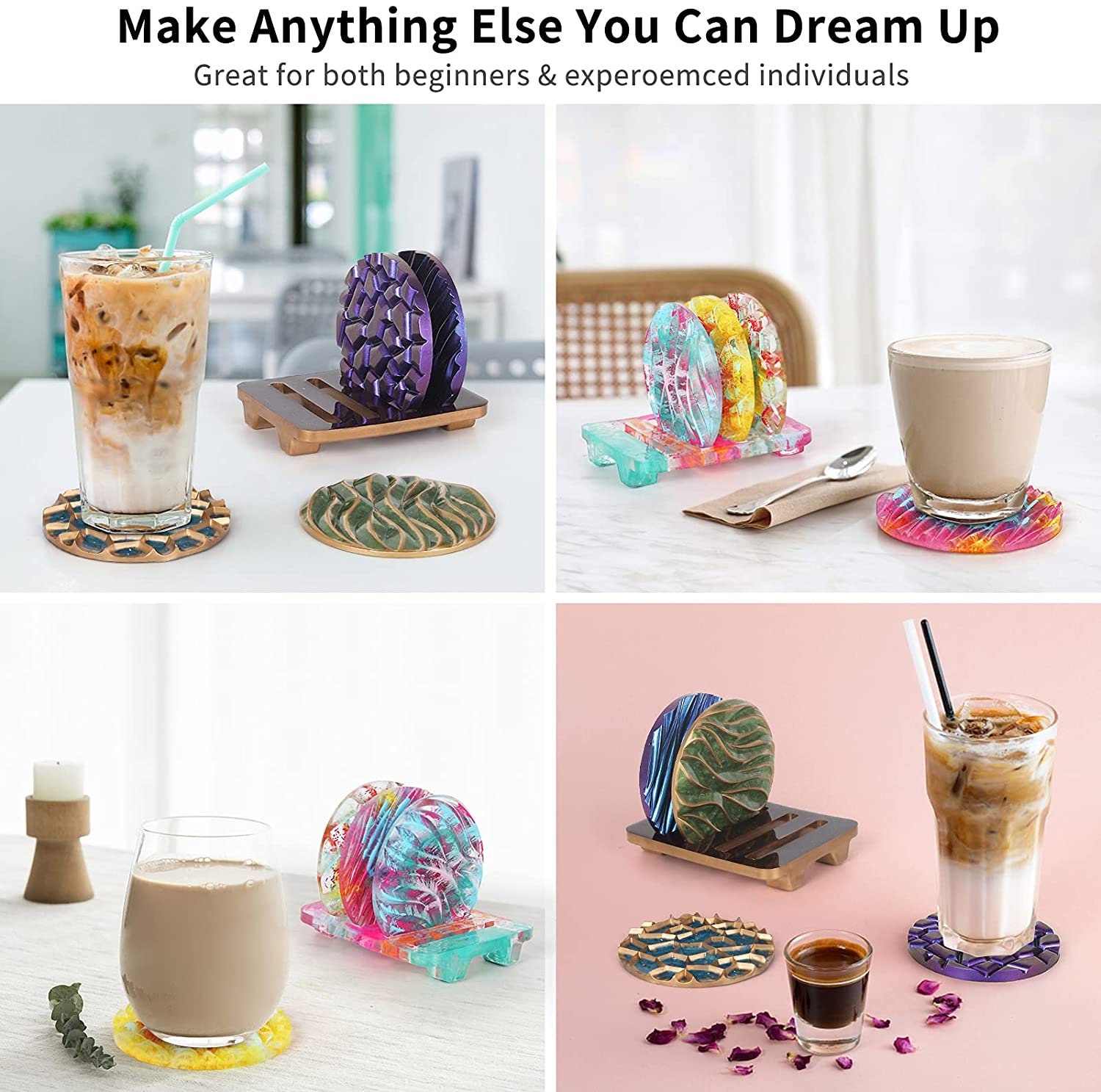 Coaster Molds for Resin Casting 2PCS Round Resin Coaster Molds - Etsy