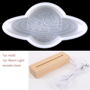 Silicone Molds Resin Mold With 1pcs Lighted Base Stand,led Night Light ...