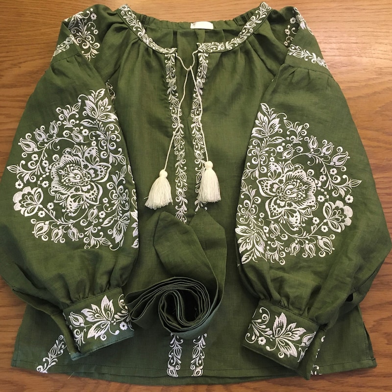 Embroidered Blouse - Etsy