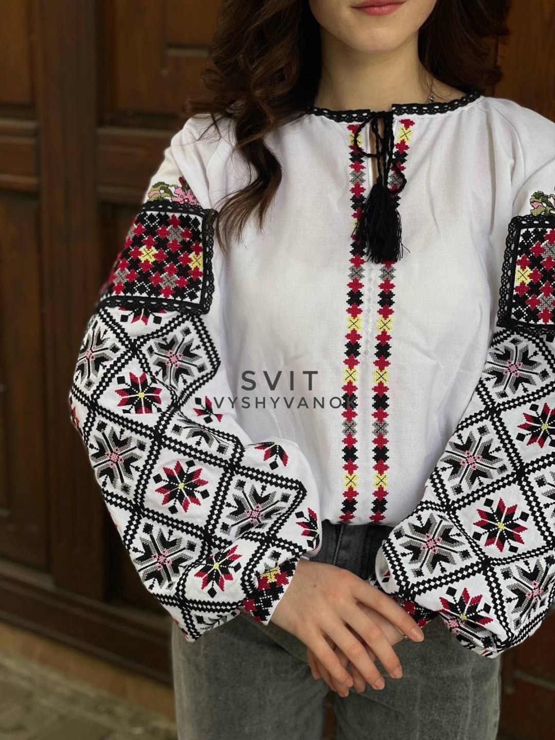 Bohemian Embroidered Blouse,ukraine Embroidery Vyshyvanka,handmade ...