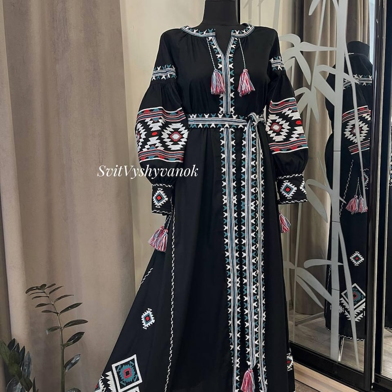 Bohemian Folk Style Dress - Etsy