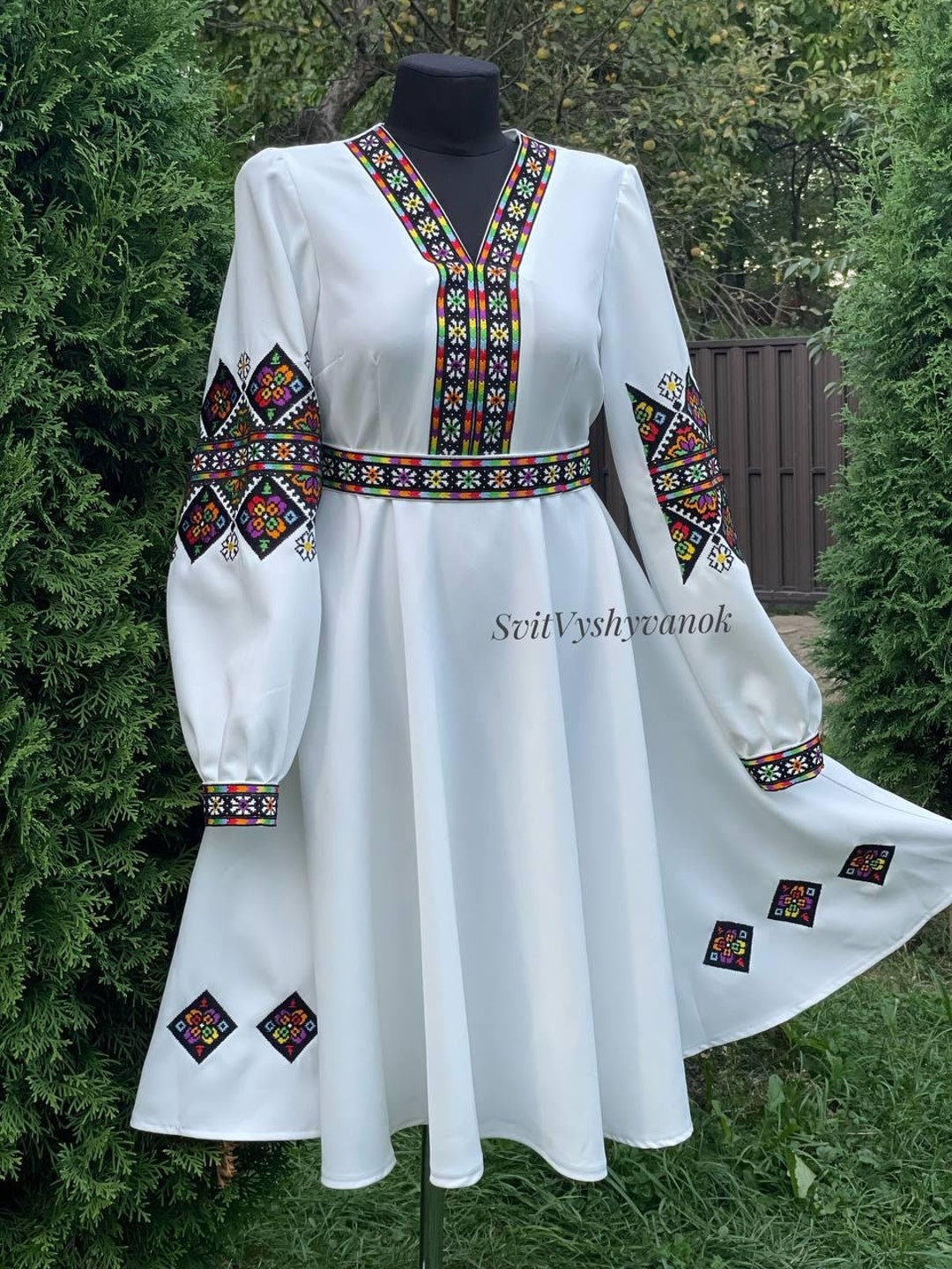 Ukrainian Classic Dress, Elegance Dress, Embroidered Dress, Nationale ...