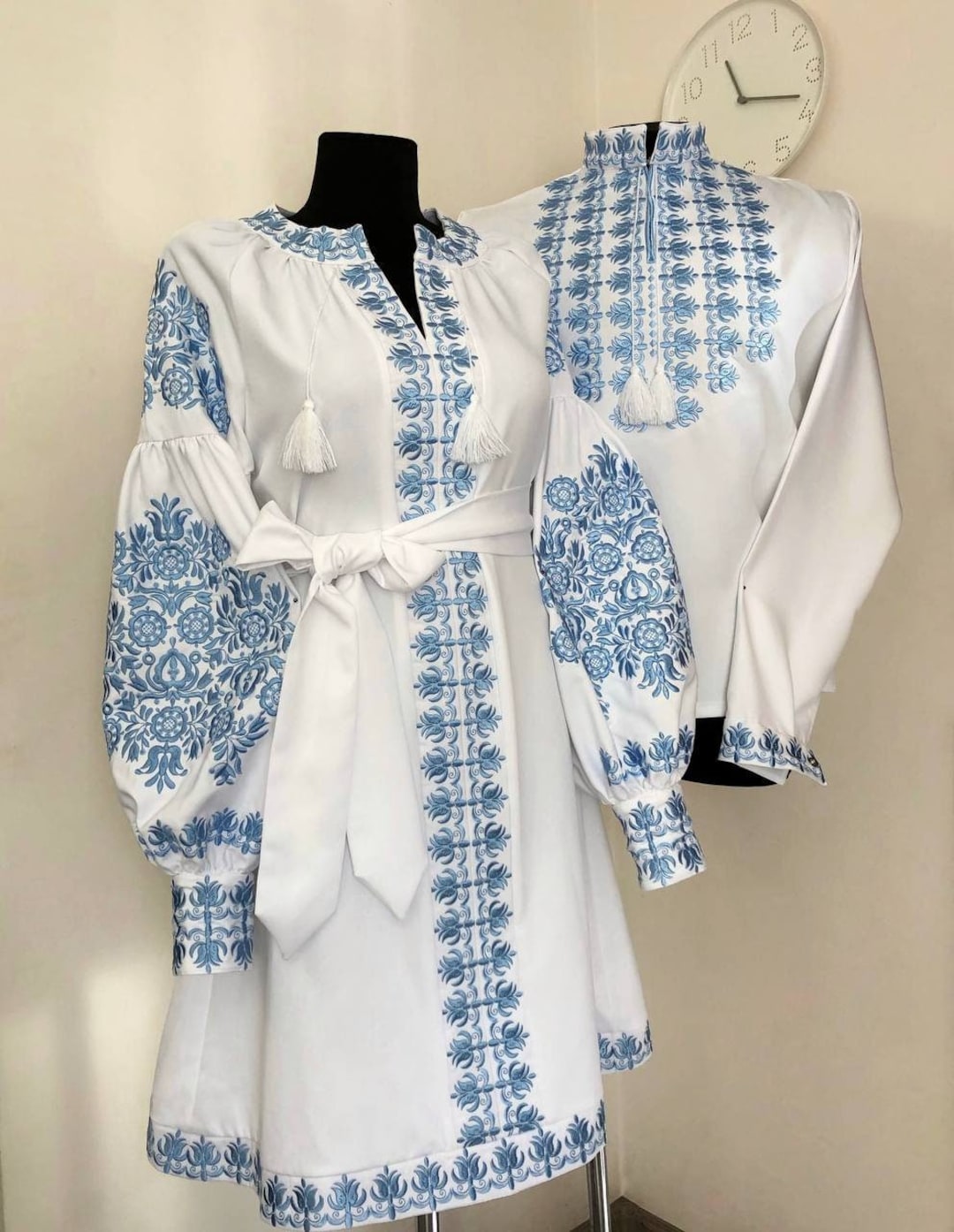 Embroidery White Dress, Holiday Dress Ukrainian Dress, Wedding Veil ...