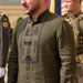 Zelensky's Embroidered Linen Shirt, Military Shirt, Shirt With Tanks ...