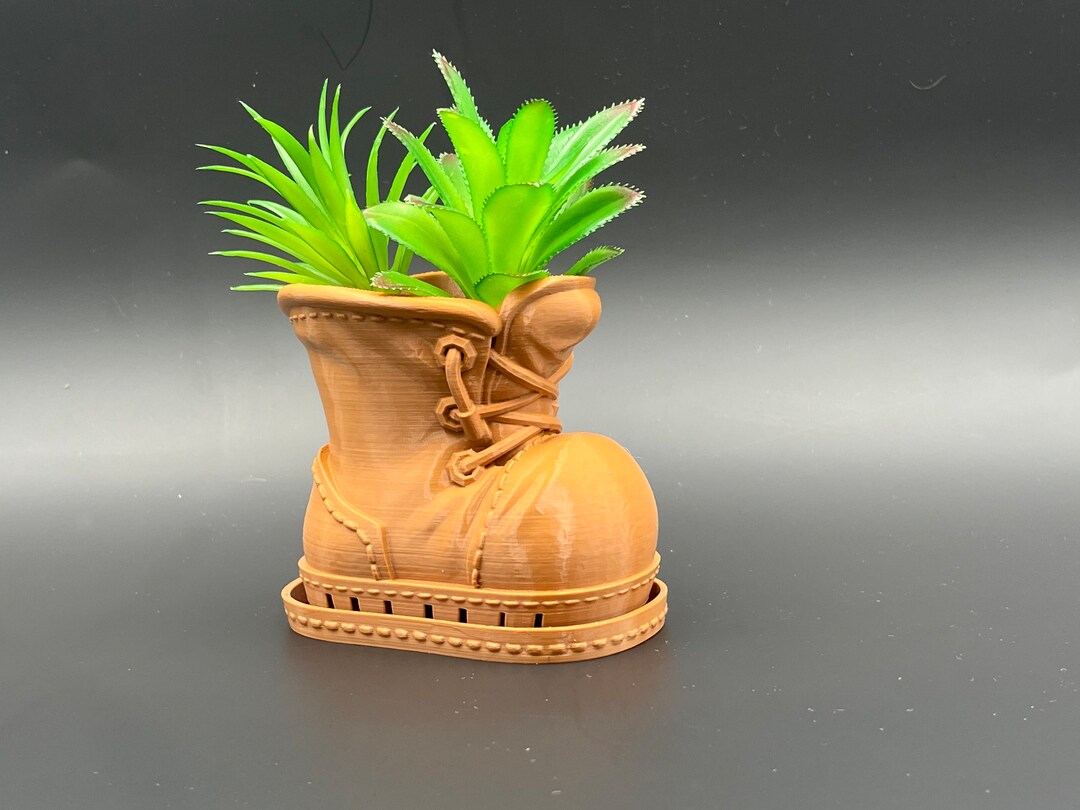 Boot-shaped Planter Pot - 3D Printed - Etsy Canada