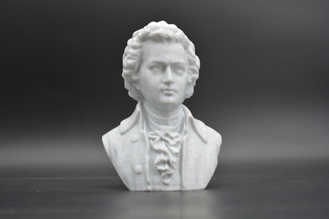 Wolfgang Amadeus Mozart Bust - 3D Printing - Etsy