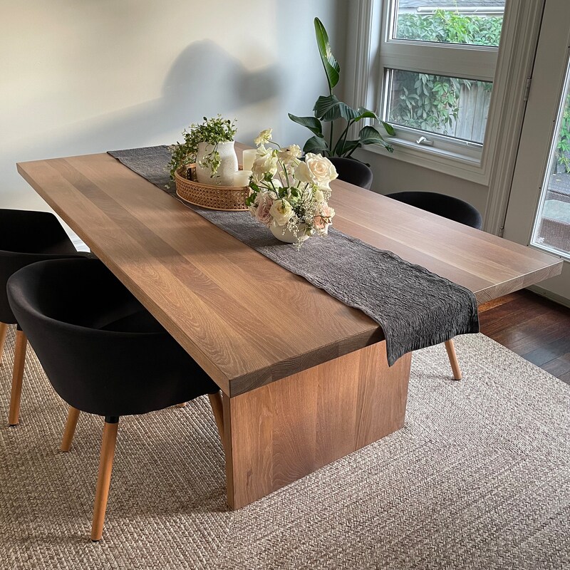 Oak Dining Table - Etsy