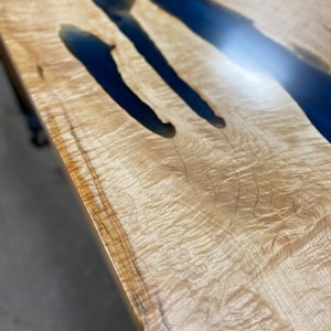 Custom Made Office Desk Epoxy River Desk Waterfall Desk With Epoxy ...