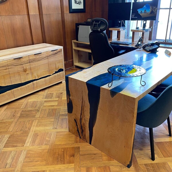 Waterfall River Desk - Etsy