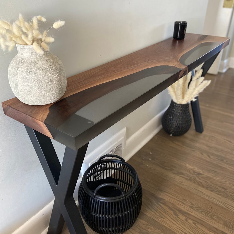 Live Edge Sofa Table - Etsy