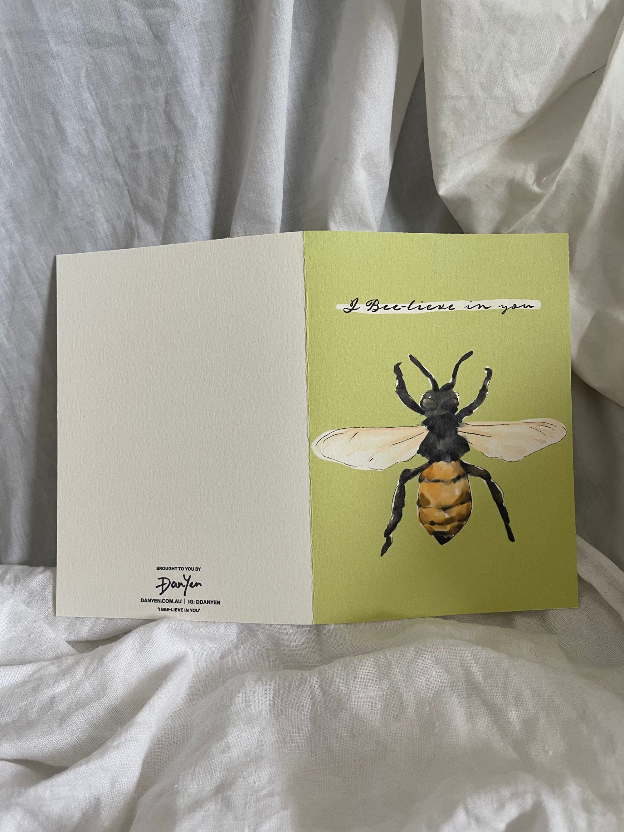 Printable Greeting Card Digital Download i Bee-lieve in You Cute ...