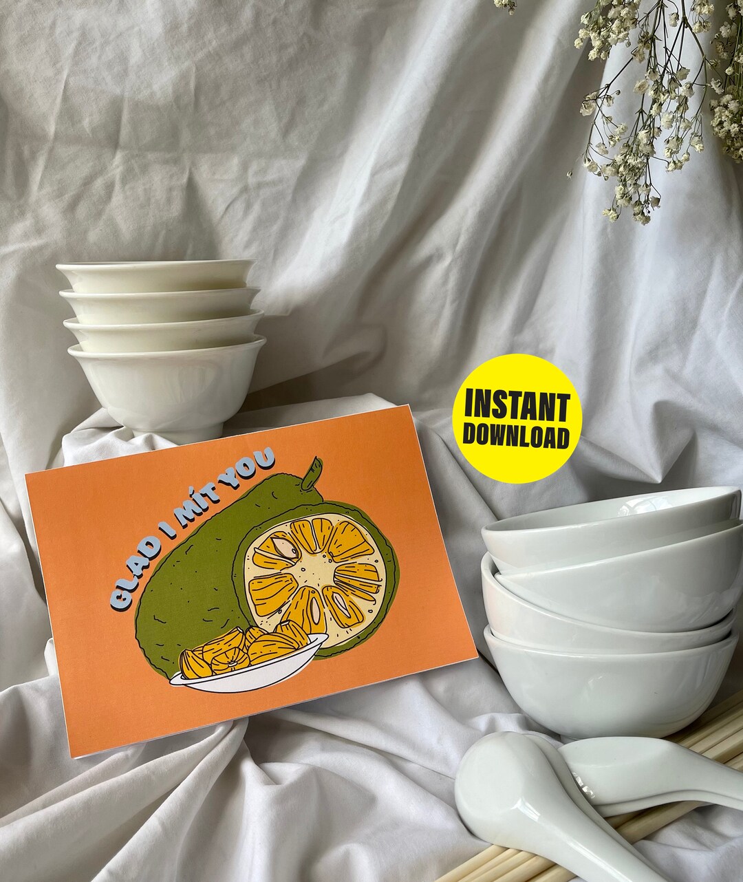 Funny Jackfruit Pun Greeting Card: Vietnamese Humor (digital Download ...