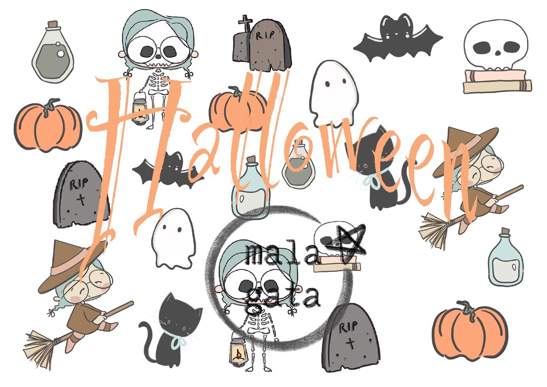 Halloween Digital Clip Art - Etsy