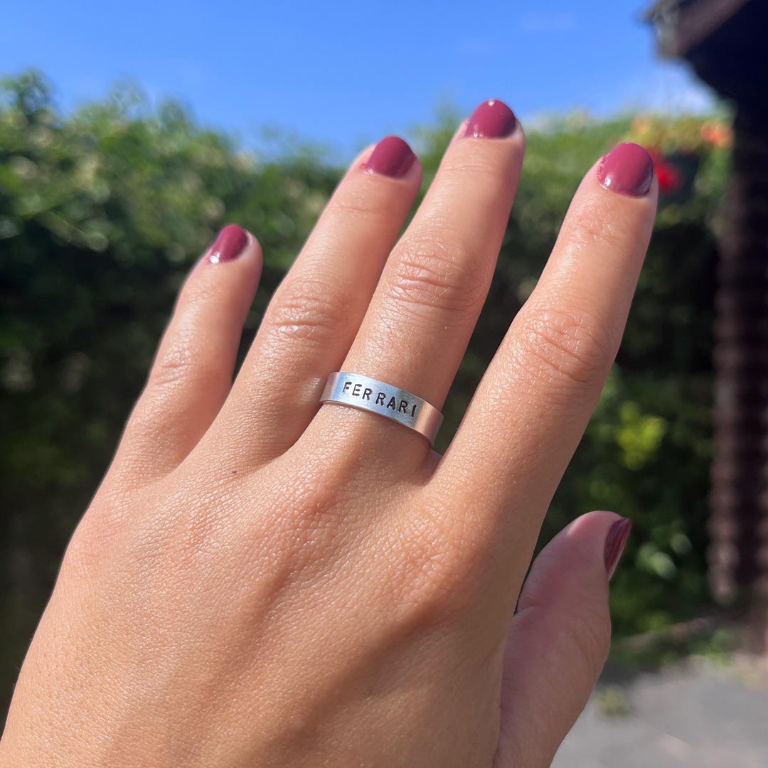F1 Team Rings in Silver - Etsy