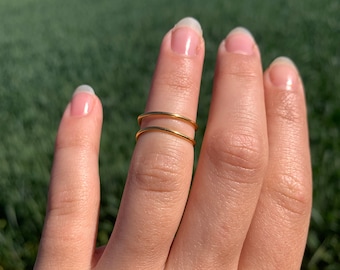 Gold Pinky Ring - Etsy