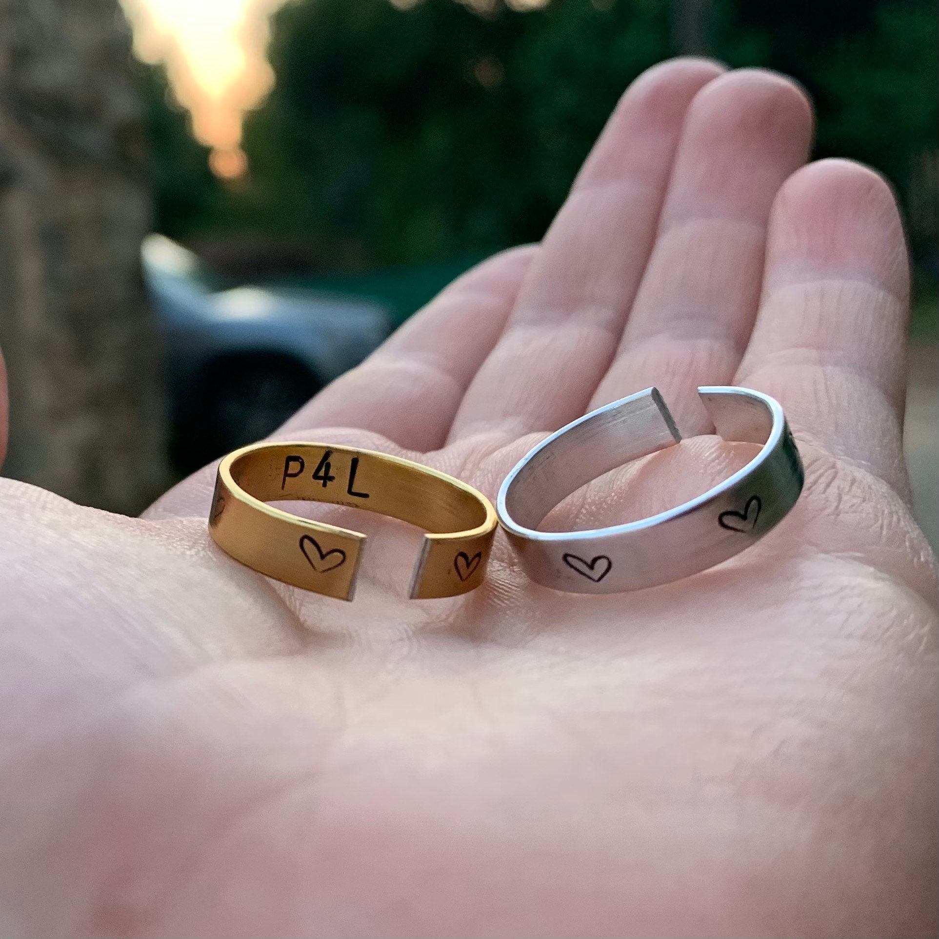 Hidden & Heart Design Pouge for Life OBX Ring P4L Silver - Etsy Australia