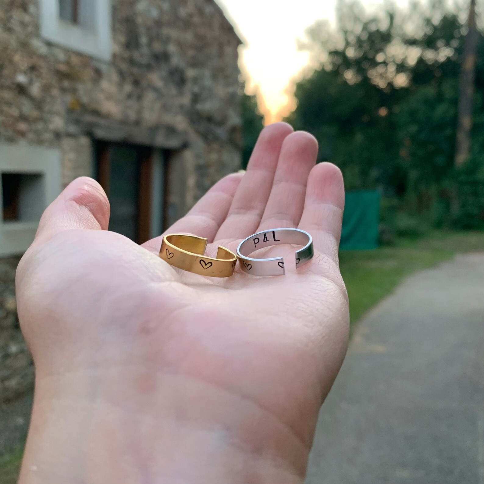 Hidden & Heart Design Pouge for Life OBX Ring P4L Silver - Etsy