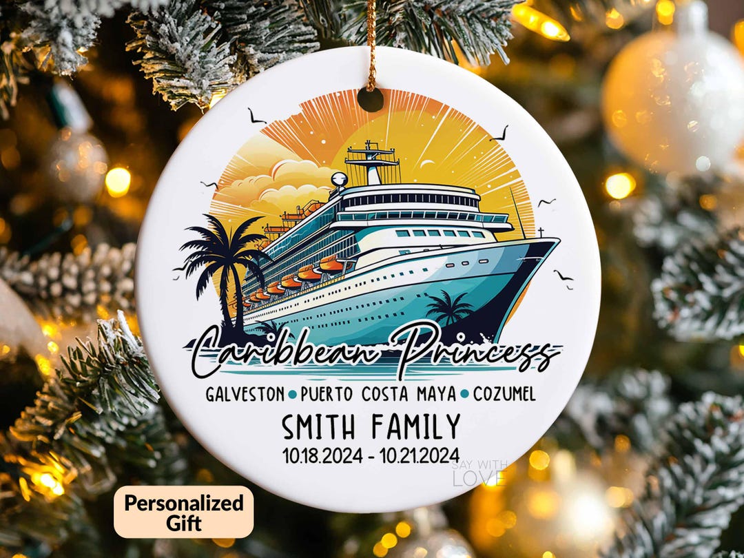 Cruise Ornament, Cruise Ship Gifts, Personalized Cruise Christmas ...