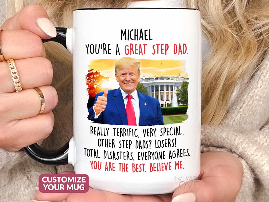 Step Dad Mug, Funny Step Dad Gift for Step Dad Coffee Mug Cup, Custom ...