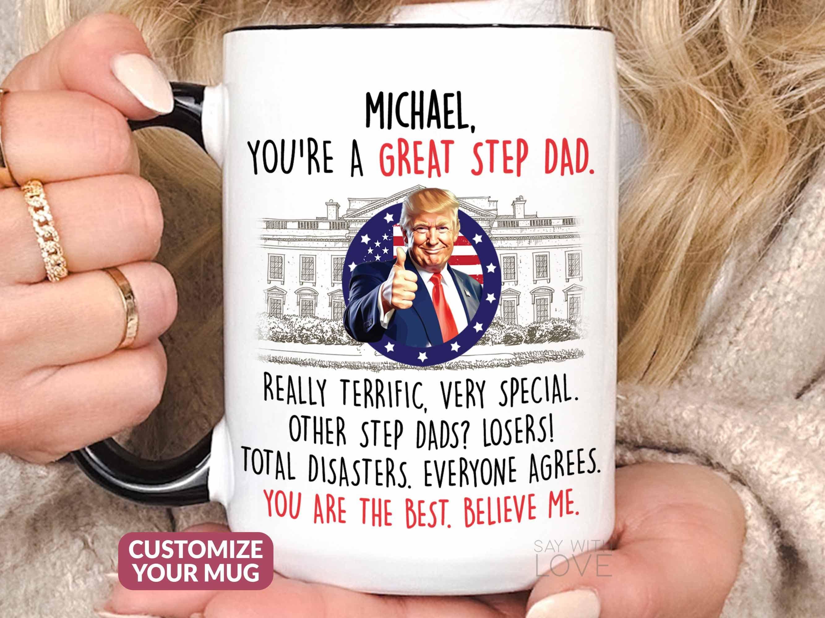 Step Dad Mug, Personalized Step Dad Gift for Step Dad Coffee Mug Cup ...