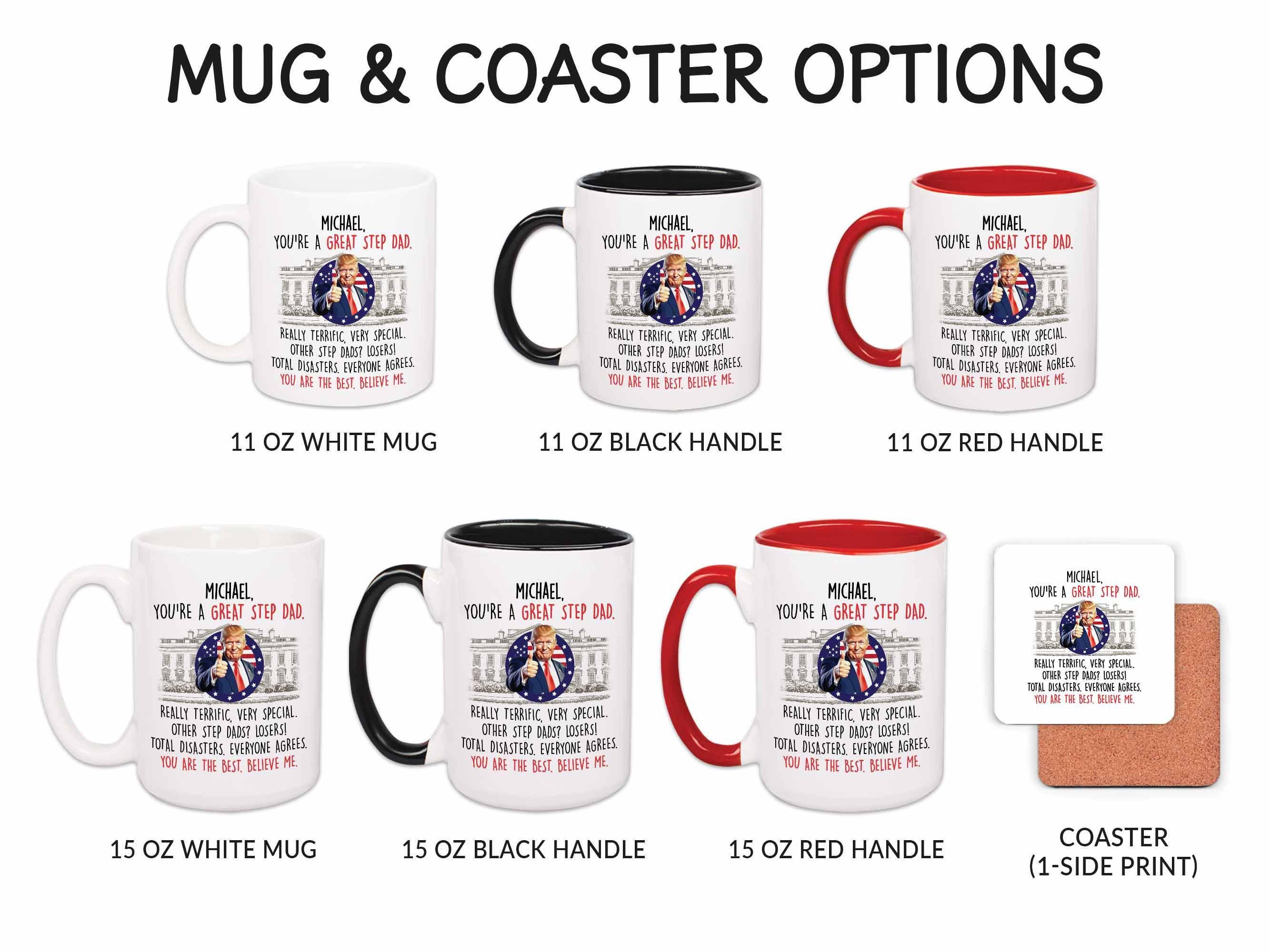 Step Dad Mug, Personalized Step Dad Gift for Step Dad Coffee Mug Cup ...